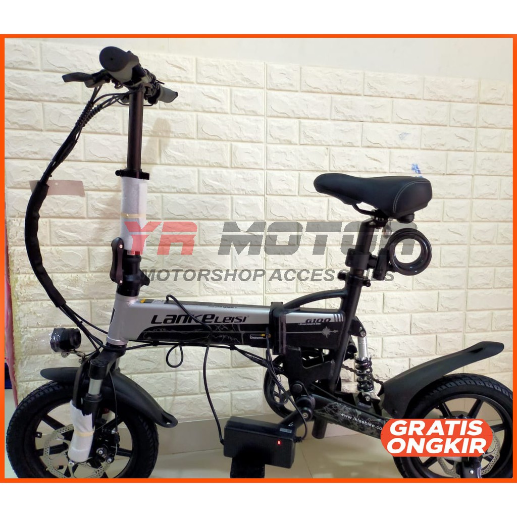 Jual Sepeda Lankeleisi G100 Elektrik Lipat 36V 8.7AH 400Watt Original ...