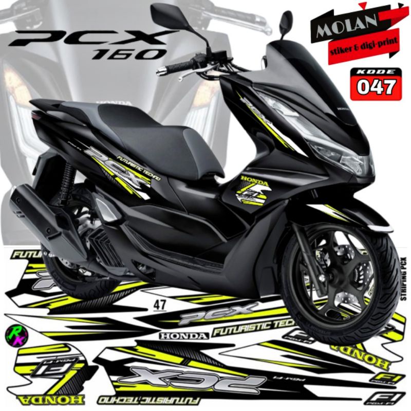 Jual Decal Sticker Striping Variasi All New Honda PCX 160 - New PCX 160 ...