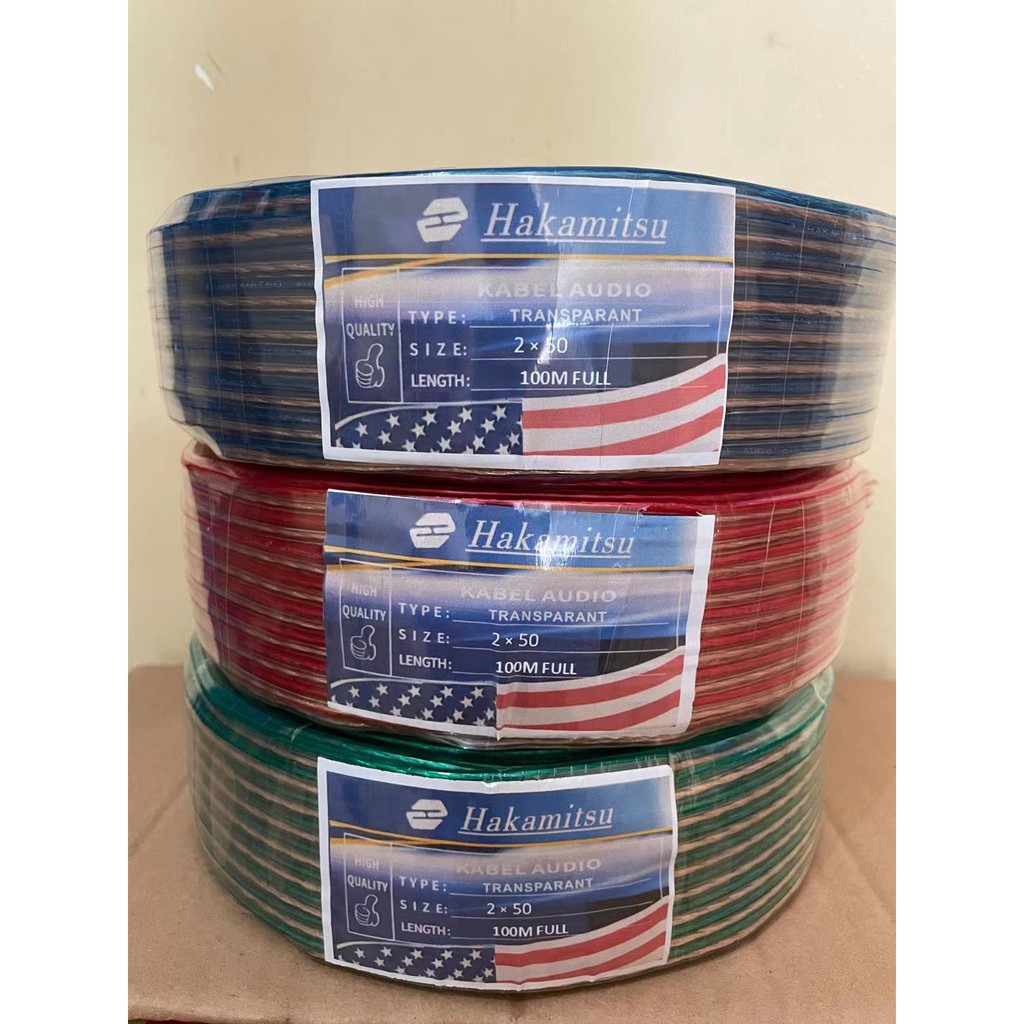 Jual KABEL LISTRIK TRANSPARAN KABEL SERABUT PER ROL 2 X 50 2x50x100Meter | Shopee Indonesia