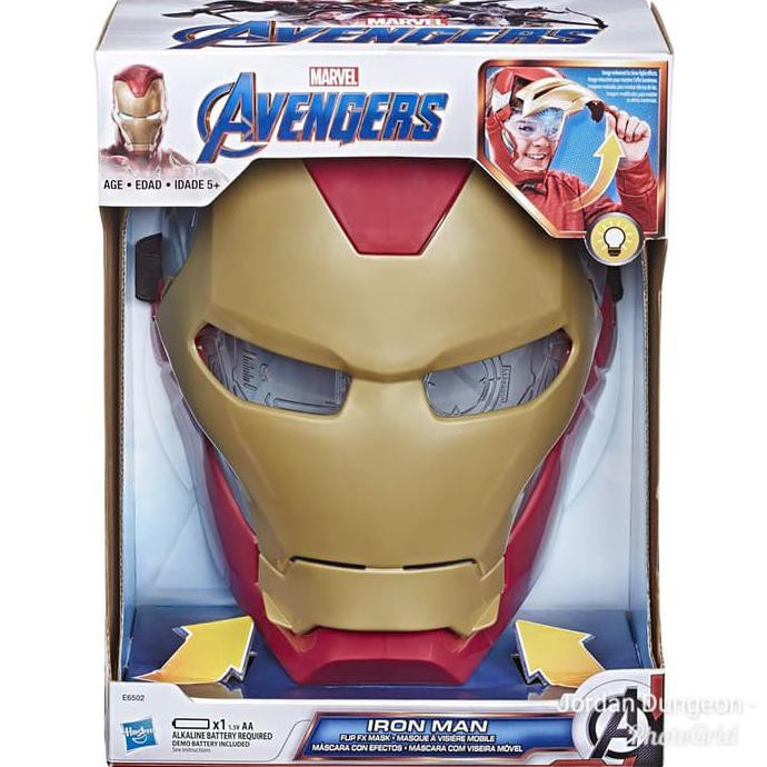 Jual Marvel Avengers Iron Man Flip FX Mask Topeng with Light Effects ...