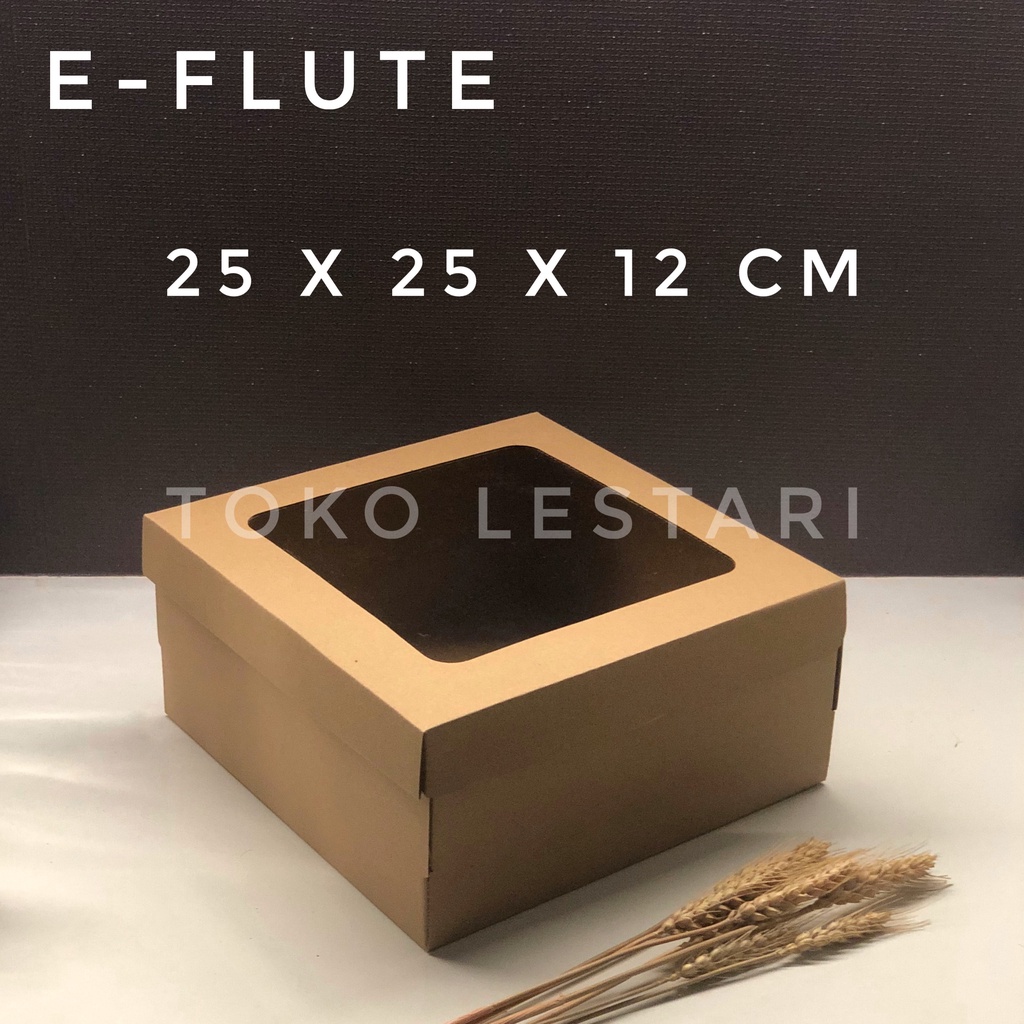 Jual Box Kardus E-Flute Coklat Untuk Packaging Olshop Sovenir Baju ...