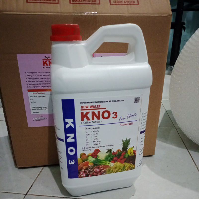 Jual Pupuk Kalium Nitrat New Walet KNO3 Putih 5 Liter | Shopee Indonesia