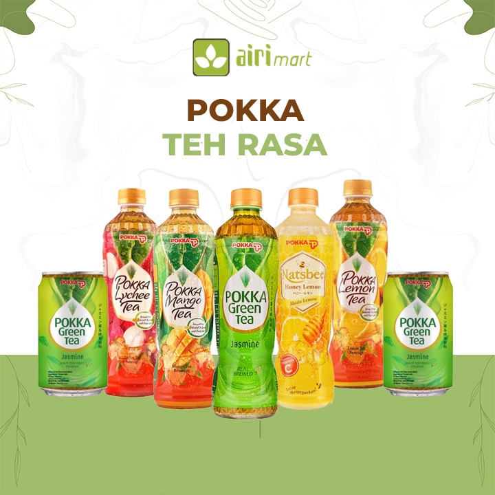 Jual Minuman Pokka Tea 450 ml / Pokka can green Tea | Shopee Indonesia