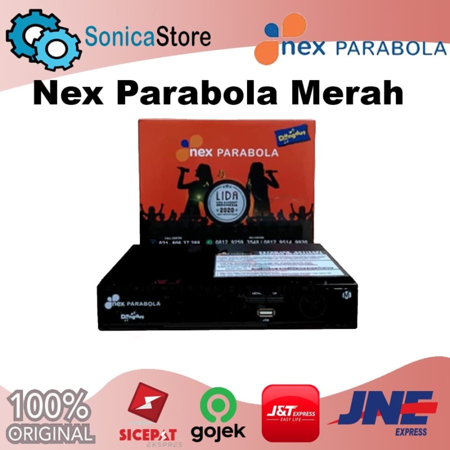 Jual Receiver Parabola Nex Parabola Merah Hybrid kuband & Cband ...