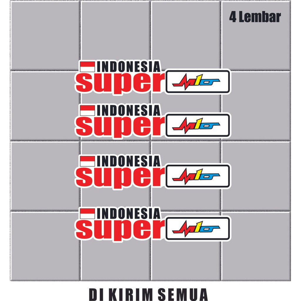 Jual v5 STICKER THAILOOK SUPER MIO ISI 4 rb | Shopee Indonesia