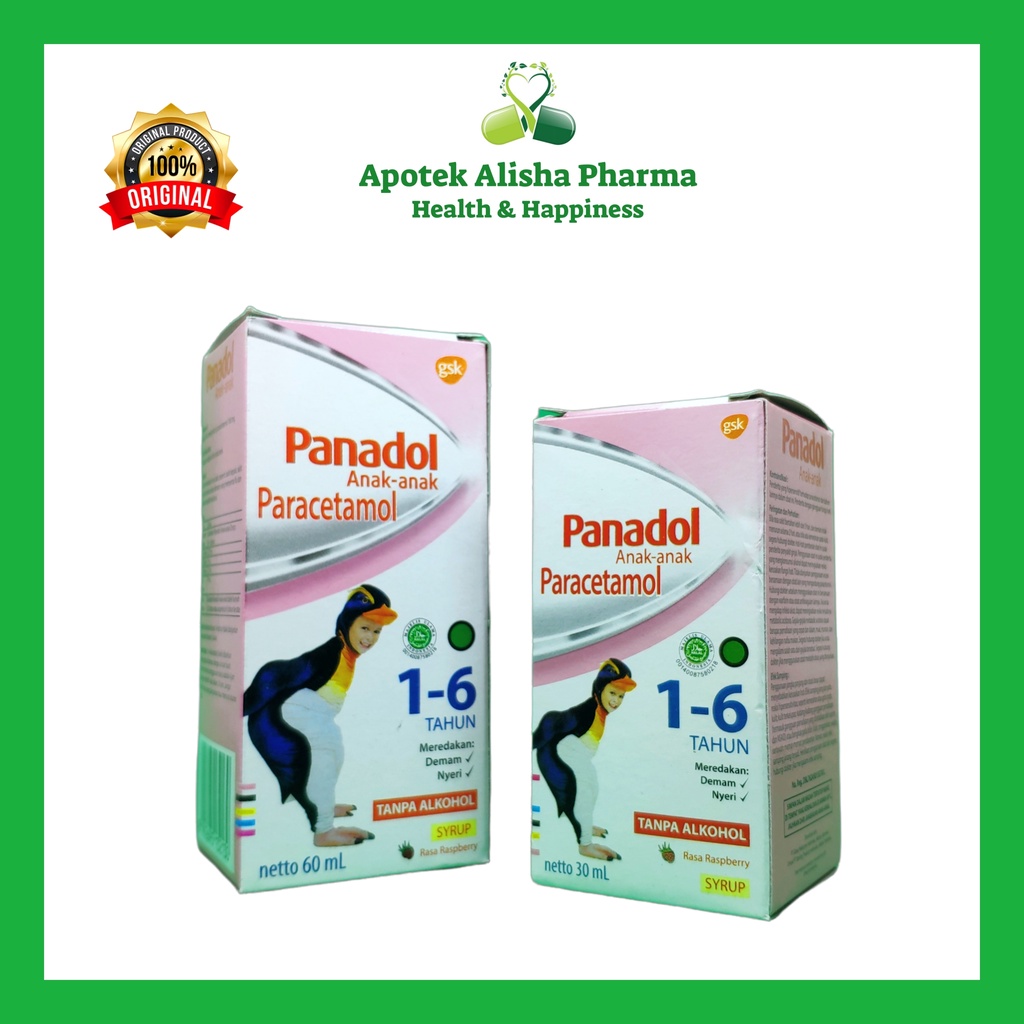 Jual Panadol Anak 1-6tahun Sirup 30/60ml - Panadol Paracetamol Sirup ...