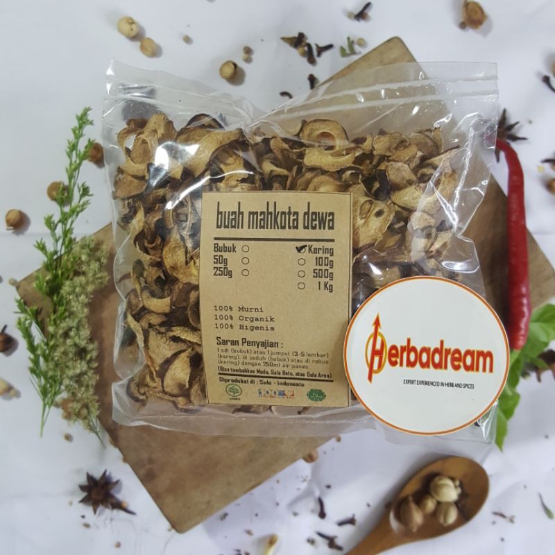 Jual 100 GRAM MAHKOTA DEWA SIMALAKAMA MAKUTO DEWO CROWN OF GOD PHALERIA ...
