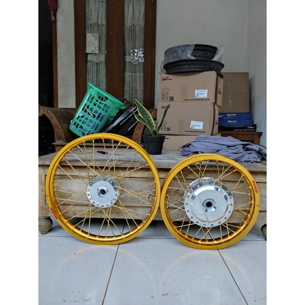 Jual Velg jari jari beat street atau x-ride paketan ring 14/17 cross trail | Shopee Indonesia