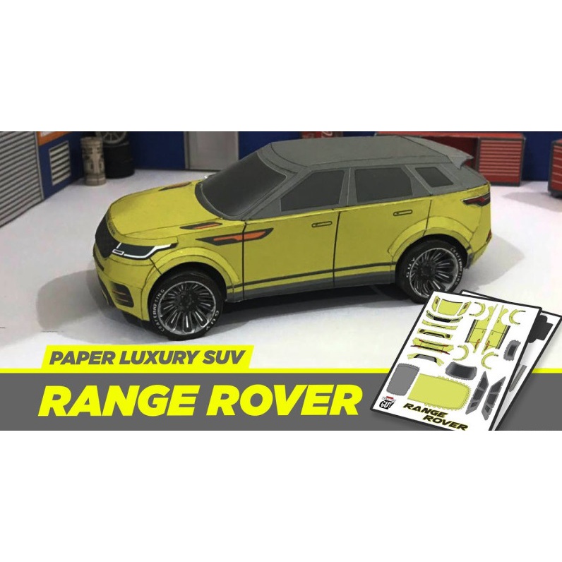 Jual DIY Papercraft Lembar Kertas Pola Kendaraan Range Rover | Shopee ...