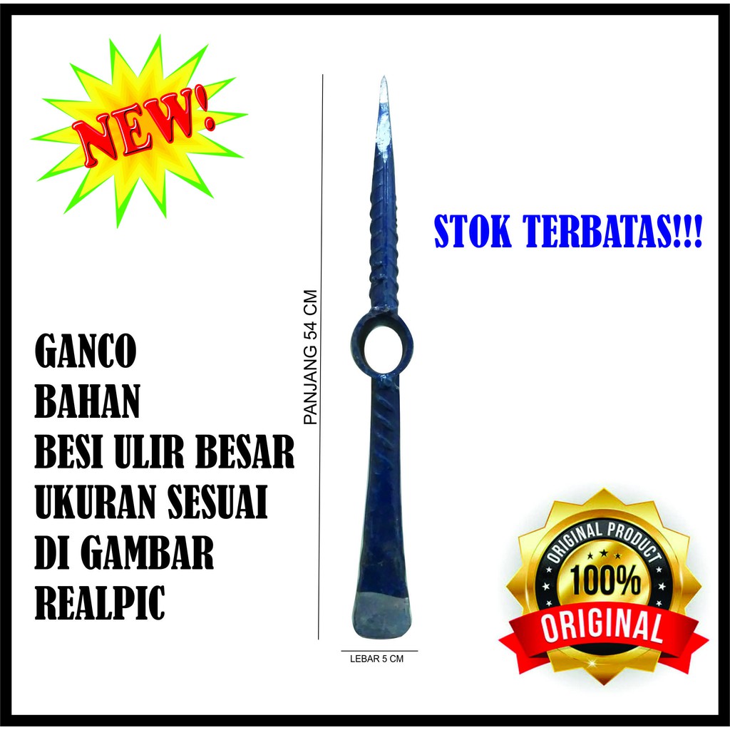 Jual Ganco ciut blencong besi ulir lenggis ciut Alat Menggali Tanah ...