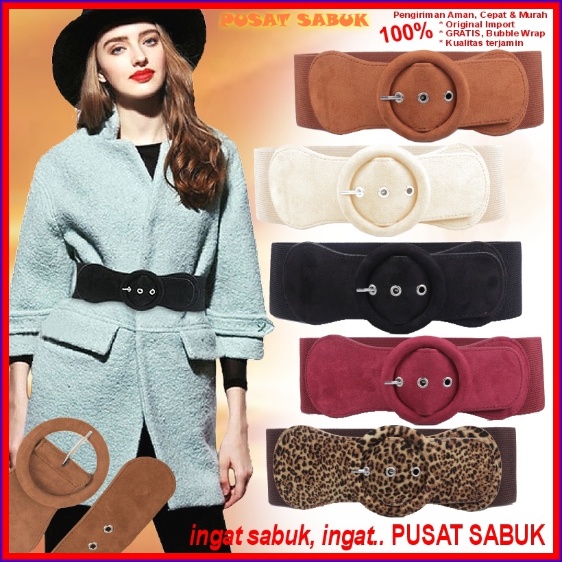Jual Belt Gesper Lebar Obi Sabuk Ikat Pinggang Wanita Korea Kekinian ...