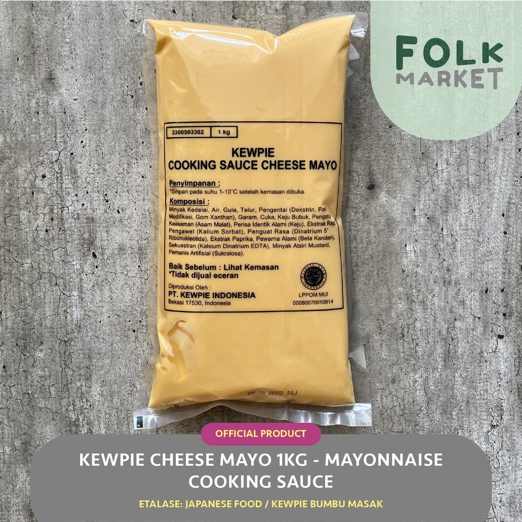 Jual KEWPIE Cheese Mayo 1KG - Mayonnaise / Mayonais Keju Cooking Sauce ...