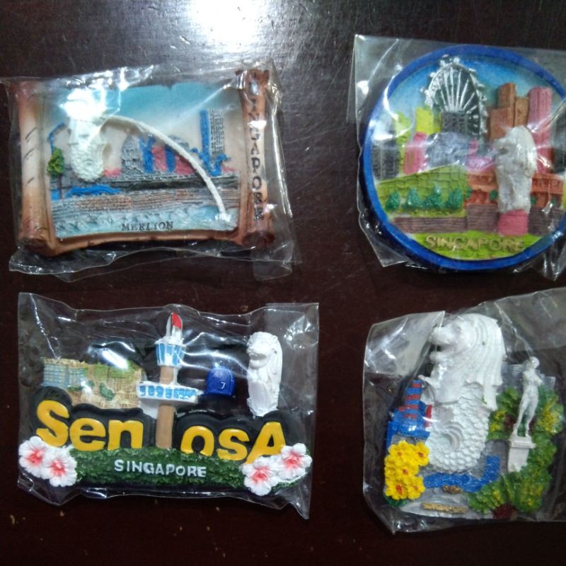 Jual Magnet souvenir negara singapore singapura sentosa changi | Shopee ...