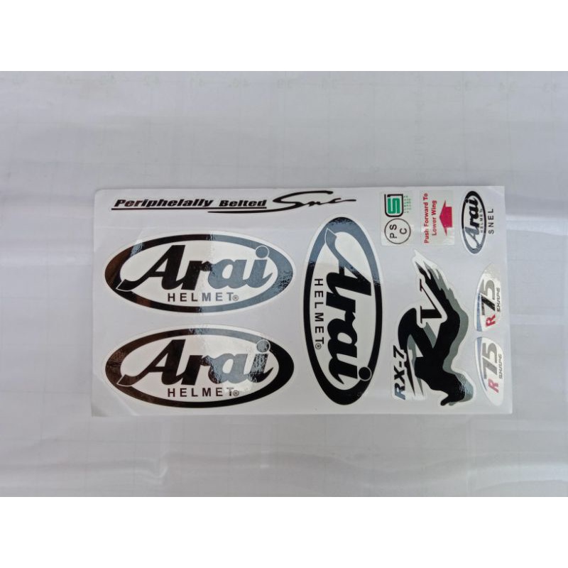 Jual Stiker Sticker set sticker arai / Stiker helm arai | Shopee Indonesia