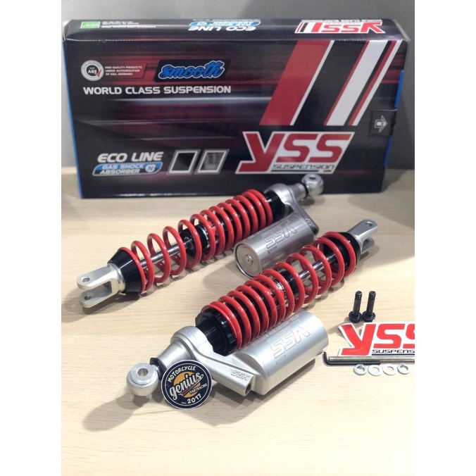 Jual Shock YSS New G Plus New PCX 160 Uk 365MM Red Silver Series SMOOTH ...