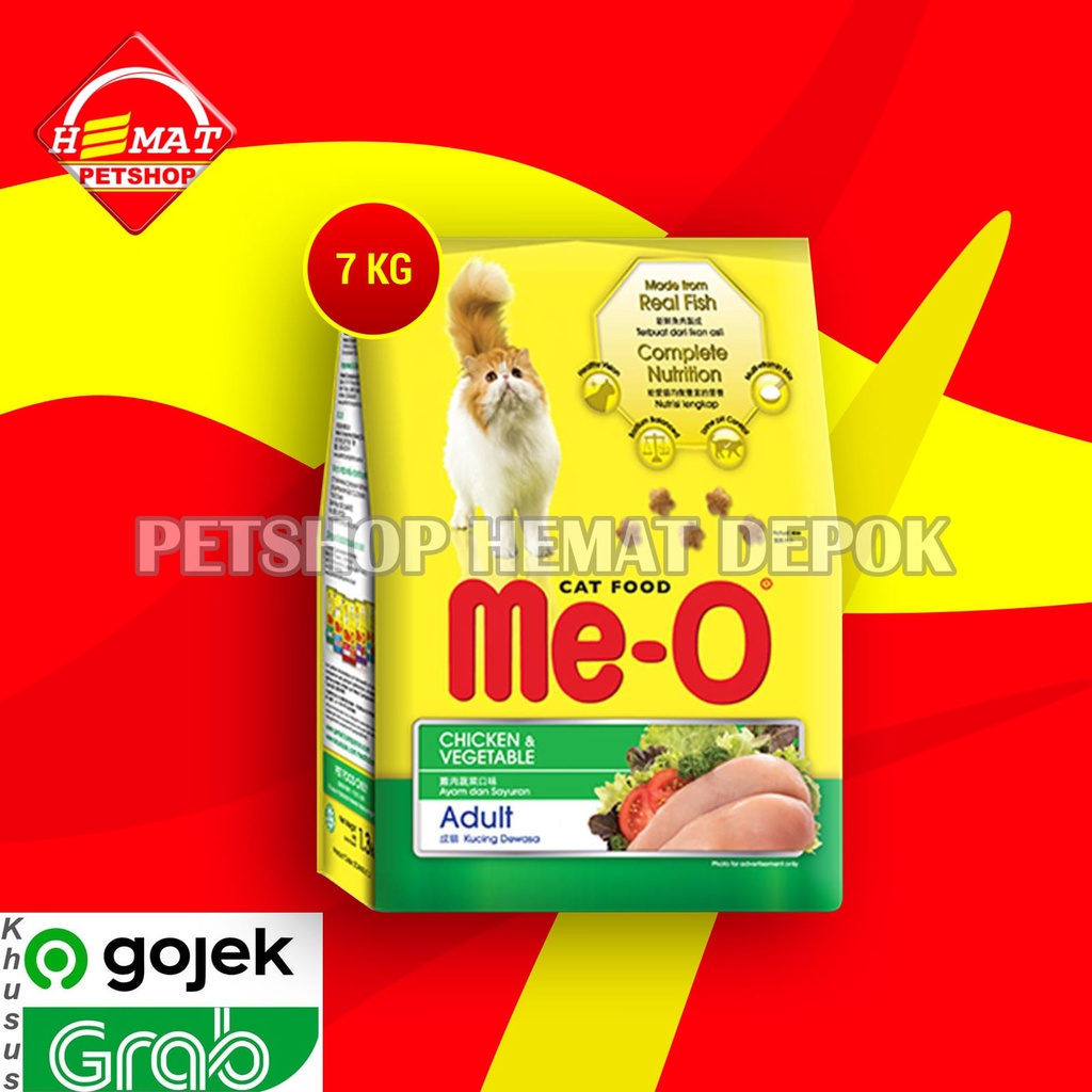 Jual [GOSEND] Meo Chicken Vegetable Adult 7 kg Gojek Gosend Only ...