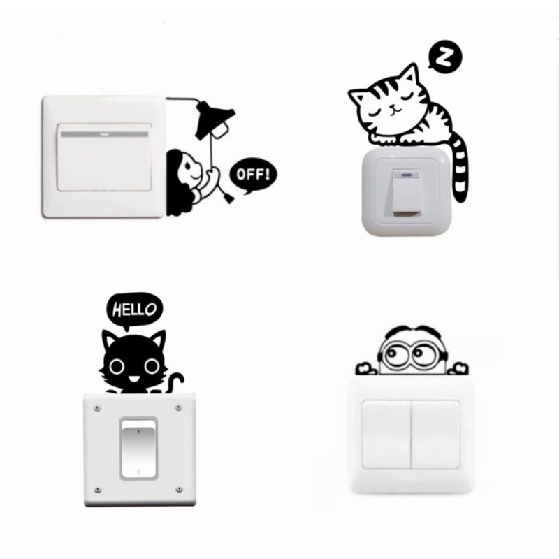 Jual Stiker Tombol Lampu Saklar Lampu Hiasan Pajangan Dinding Home ...