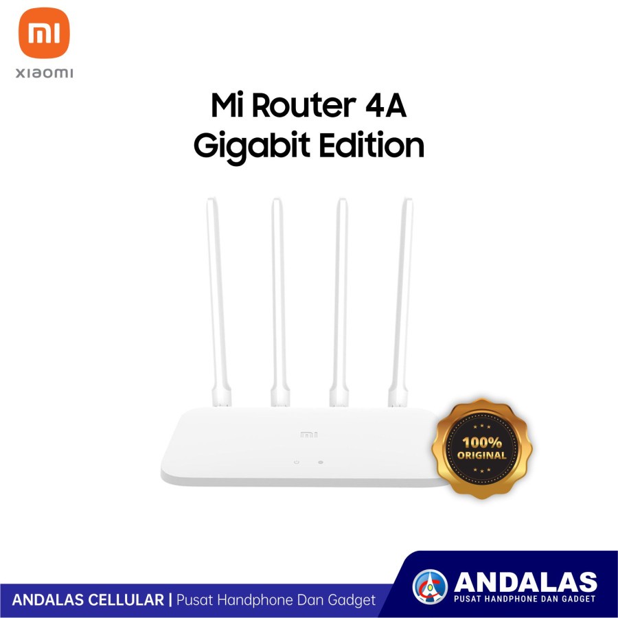 Jual IOT XIAOMI MI ROUTER 4A GIGABIT EDITION GARANSI RESMI - White ...