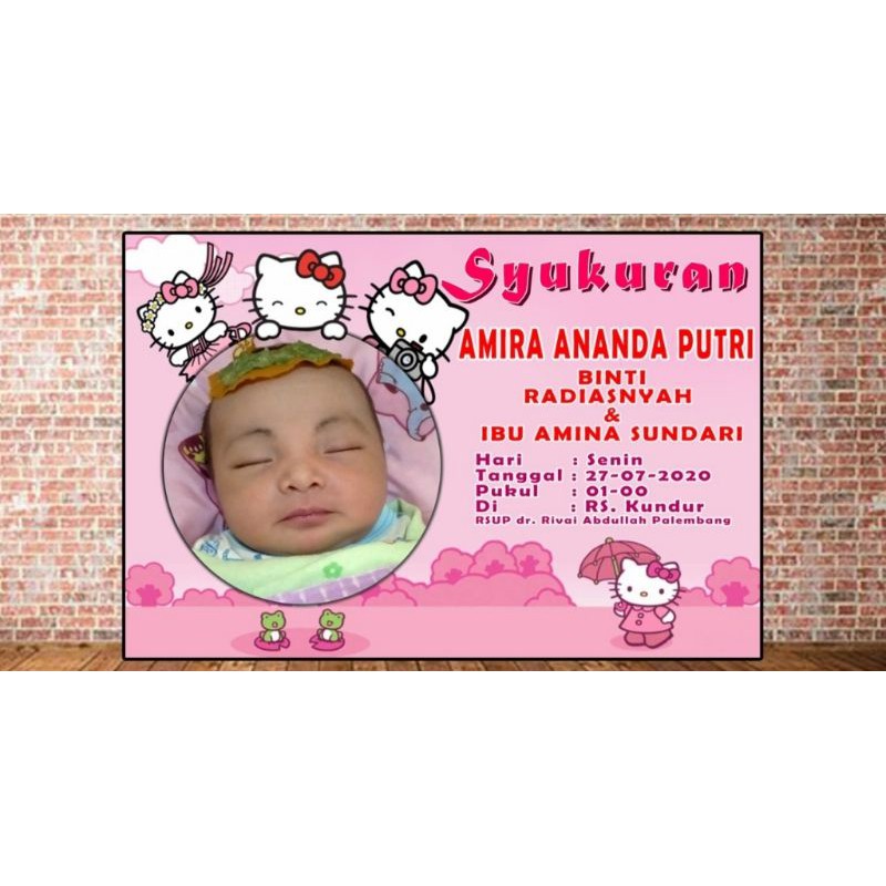 Jual Banner Custom Syukuran Aqiqah Cetak Dengan Ketebalan 280 gram ...
