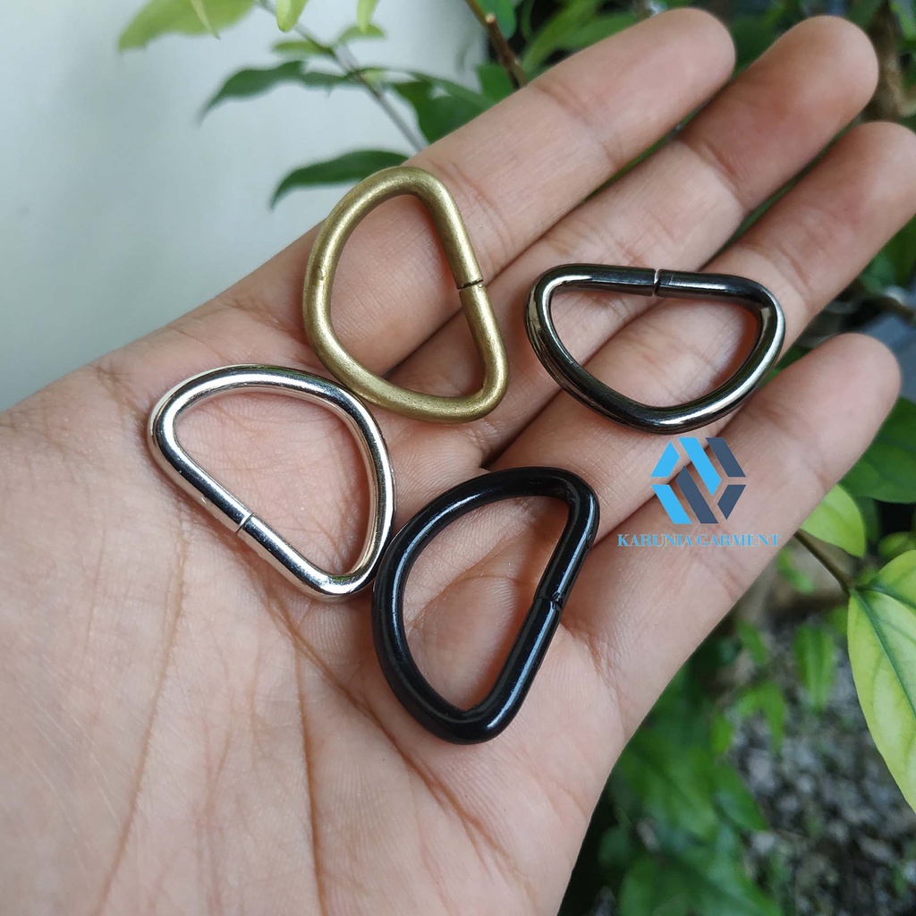 Jual RING D TAS 2.5 CM BAHAN BESI PENGAIT CANTELAN TALI WEBBING TAS ...