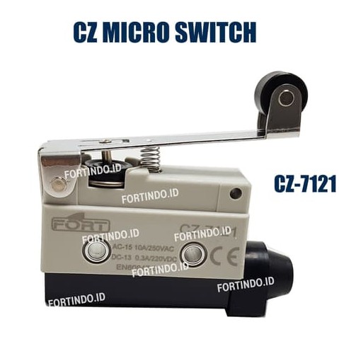 Jual Micro Switch CZ-7121 Saklar Sensor Limit Switch MERK FORT (Ada Rodanya) | Shopee Indonesia