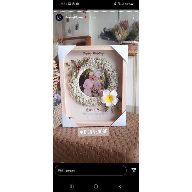Jual Frame 3D Bunga Kering | Shopee Indonesia