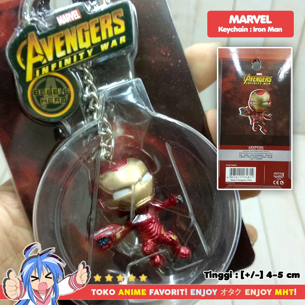 Jual Gantungan Kunci Figure Marvel Avengers Iron Man Keychain | Shopee ...