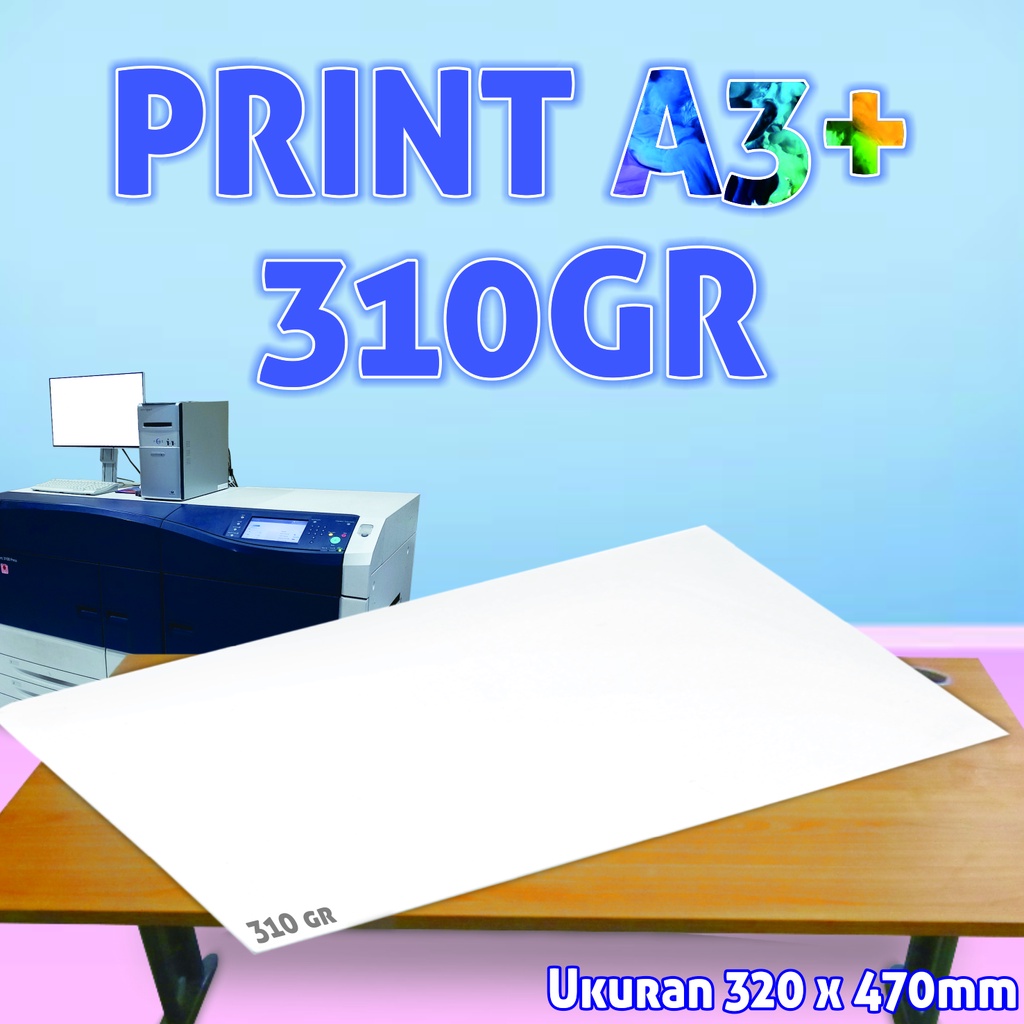 Jual DIGITAL PRINT A3+ A3 KERTAS ART PAPER CARTON 310 GR / KONSTRUK 310 GR | Shopee Indonesia