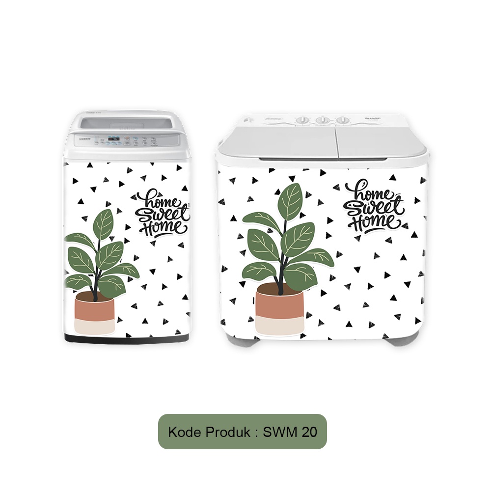 Jual Stiker Sticker Mesin Cuci 1 dan 2 Tabung Motif Minimalis Motif ...
