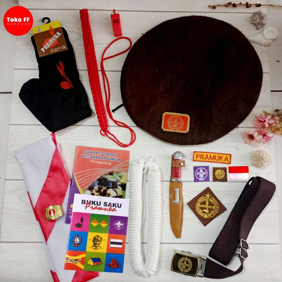 Jual Paket Atribut Perlengkapan Pramuka Penggalang Standar | Shopee ...