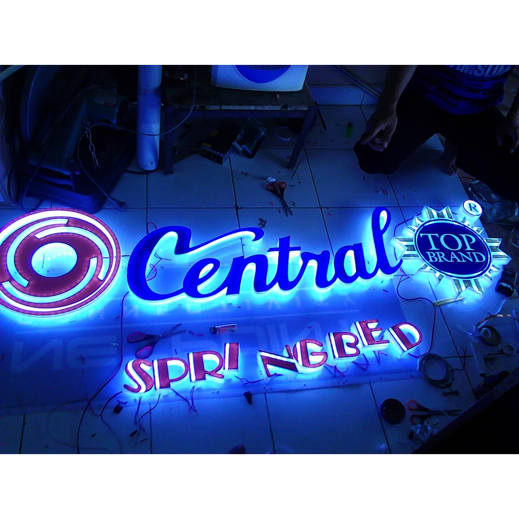 Jual Acrylic Huruf Timbul Menyala / harga per cm | Shopee Indonesia