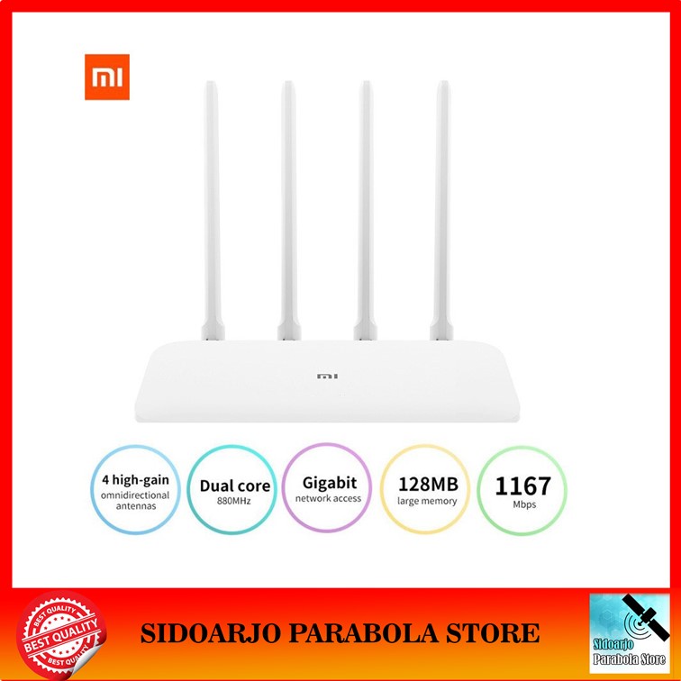 Jual Xiaomi Router 4A Gigabit AC1200 300Mbps 4 Antena Wifi Extender Repeater Global Version ...