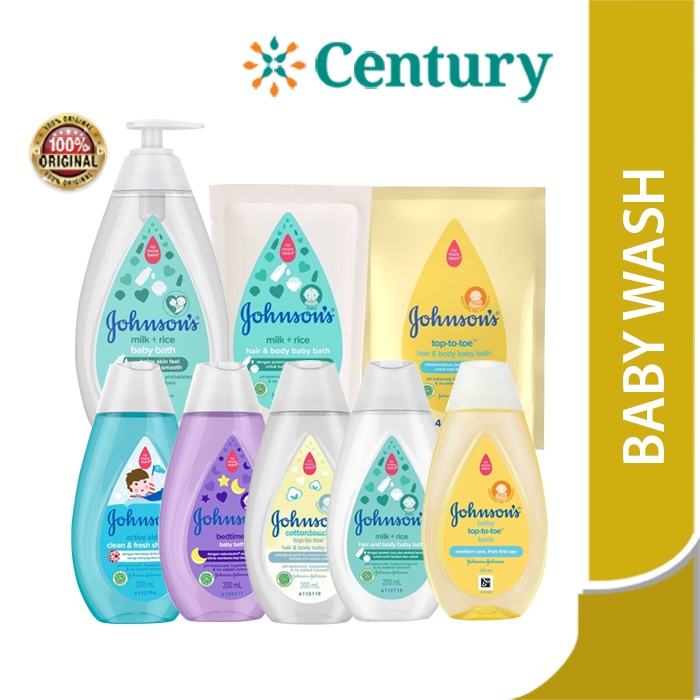 Jual J&J Baby Milk Bath / Bath No More Tears / Top To Toe / Hair&Body ...