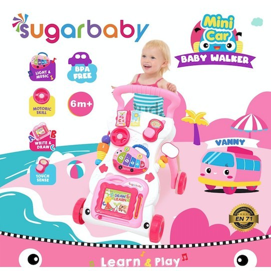 Jual Sugar Baby Circus Walker Mini Car Push Baby/Walker Little Zoo ...