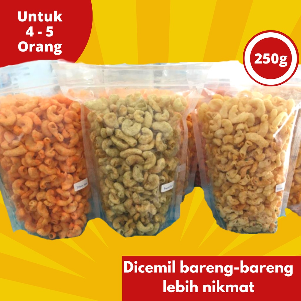 Jual Makaroni Crispy Krispi Ayam bawang pedas Lada hitam Balado ...