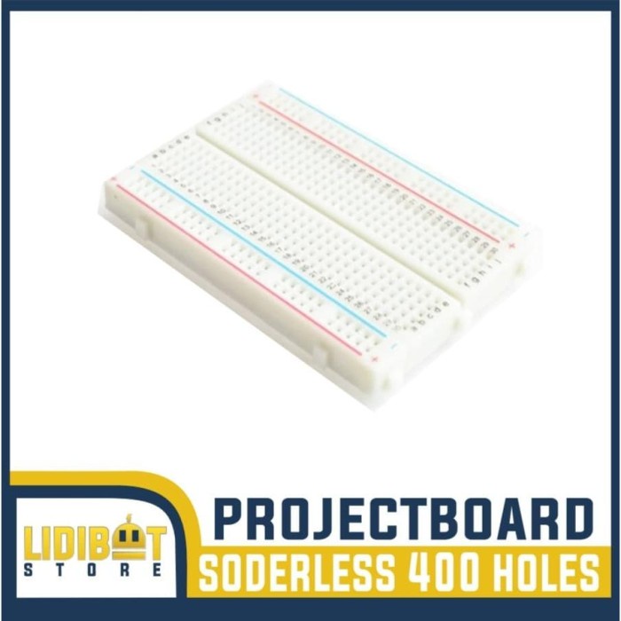 Jual Breadboard Projectboard SOLDERLESS 400 | Shopee Indonesia