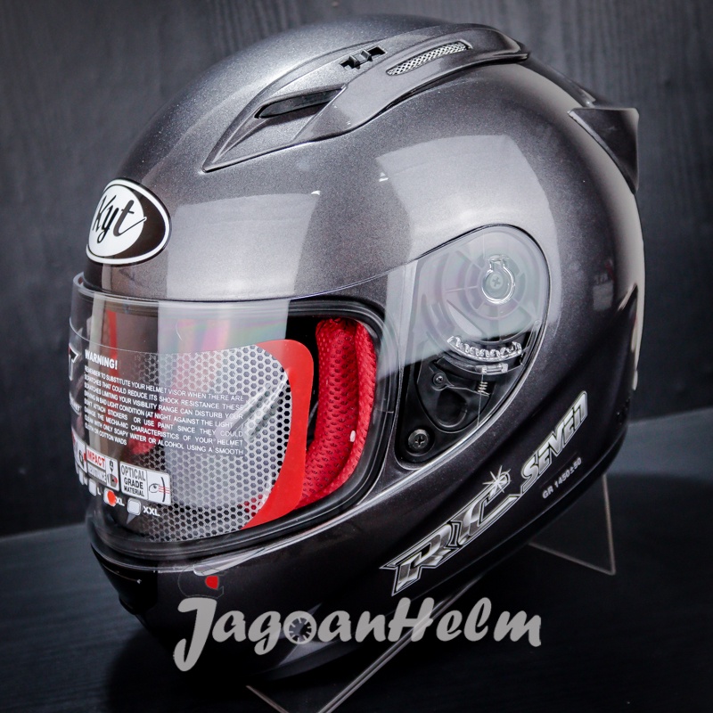 Jual KYT HELM RC SEVEN SOLID | GUN METAL | RCSEVEN | RC7 | Shopee Indonesia