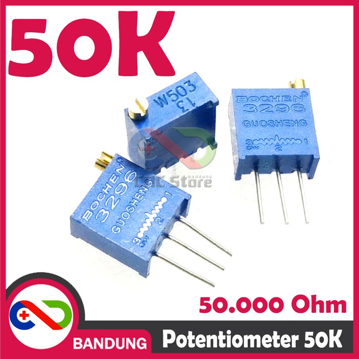 Jual POTENSIOMETER 50K POTENTIOMETER POTENSIO TRIMPOT MULTITURN VR 32 ...