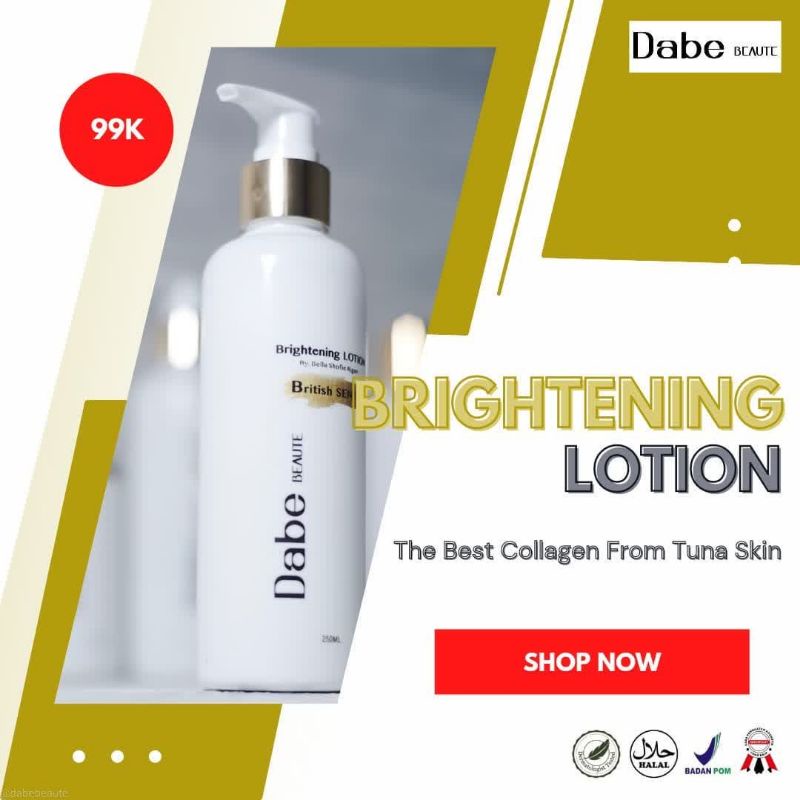 Jual Brightening Lotion Dabe Beaute ( EXPIRED JANUARI 2024 ) | Shopee ...