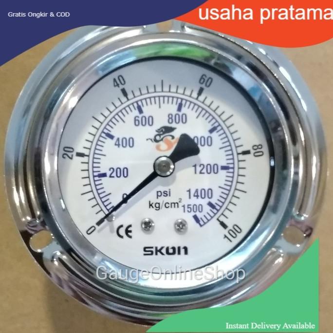 Jual Pressure Gauge Model Payung 2 1/2" (60 mm) x 100 kg/cm2 SKON usahaprat44 dijamin | Shopee ...