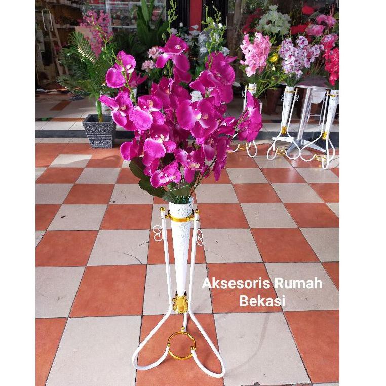 Jual DISKON BRANDS FESTIVAL Rangkaian bunga anthurium / bunga Lilly pot ...