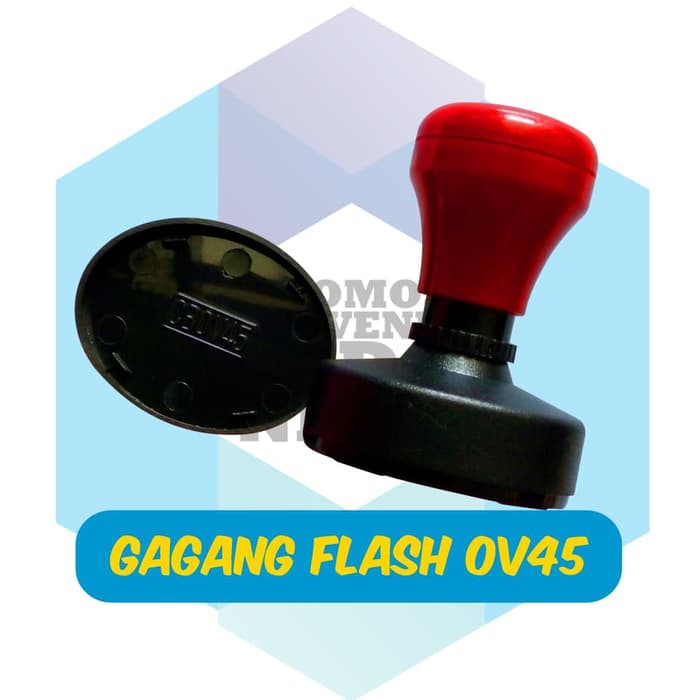 Jual Gagang stempel flash ukuran OVAL 45 | Shopee Indonesia