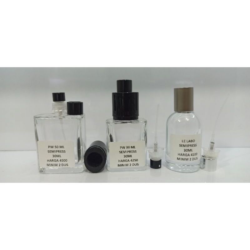 Jual BOTOL SEMI PRESS LE LABO 30ML.PW 30ML.PW50ML (PW 30ML RING SILVER ...