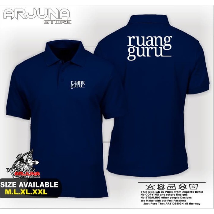Jual KAOS POLO SHIRT RUANG GURU BAJU TSHIRT DISTRO FASHION BIMBEL ...