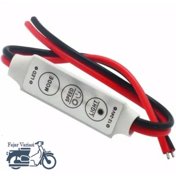 Jual LED CONTROLLER MODUL LED 6 MODE 6 SPEED 12 VOLT INPUT DIMMER ...