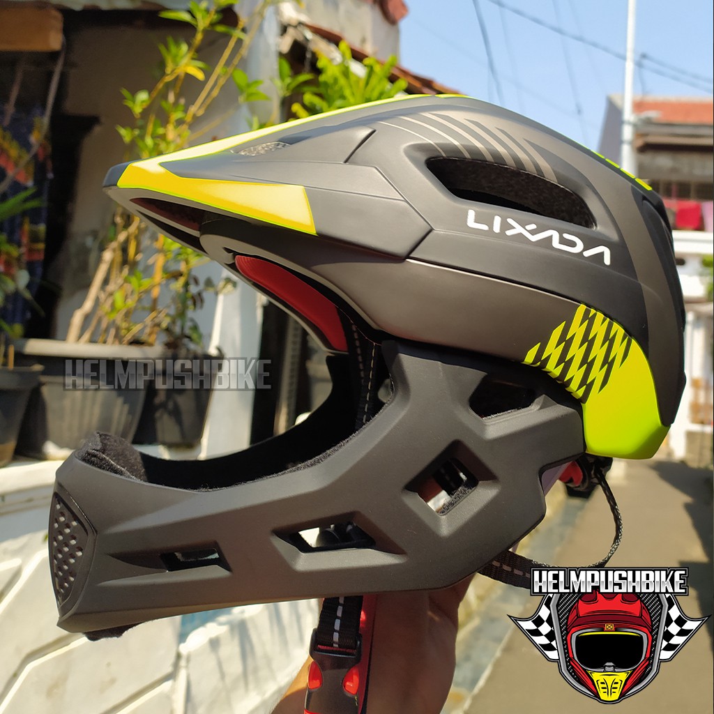 Jual HELM PUSH BIKE BALANCE BIKE FULL FACE MERK LIXADA WARNA HITAM HIJAU | Shopee Indonesia
