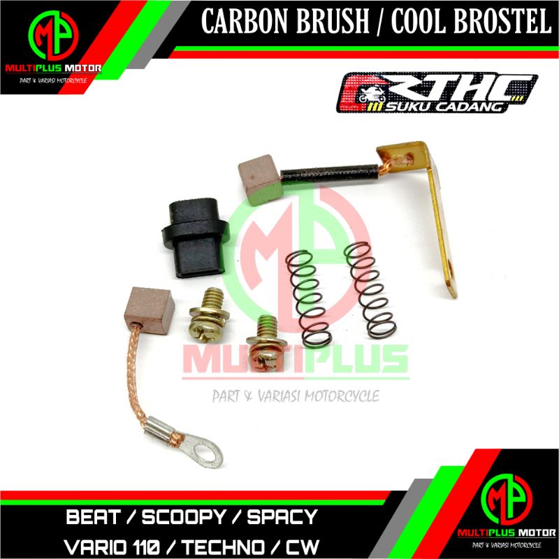 Jual Cool Col brostel Arang areng dinamo stater starter Carbon brush,BEAT,SCOOPY,SPACY,VARIO 110 ...