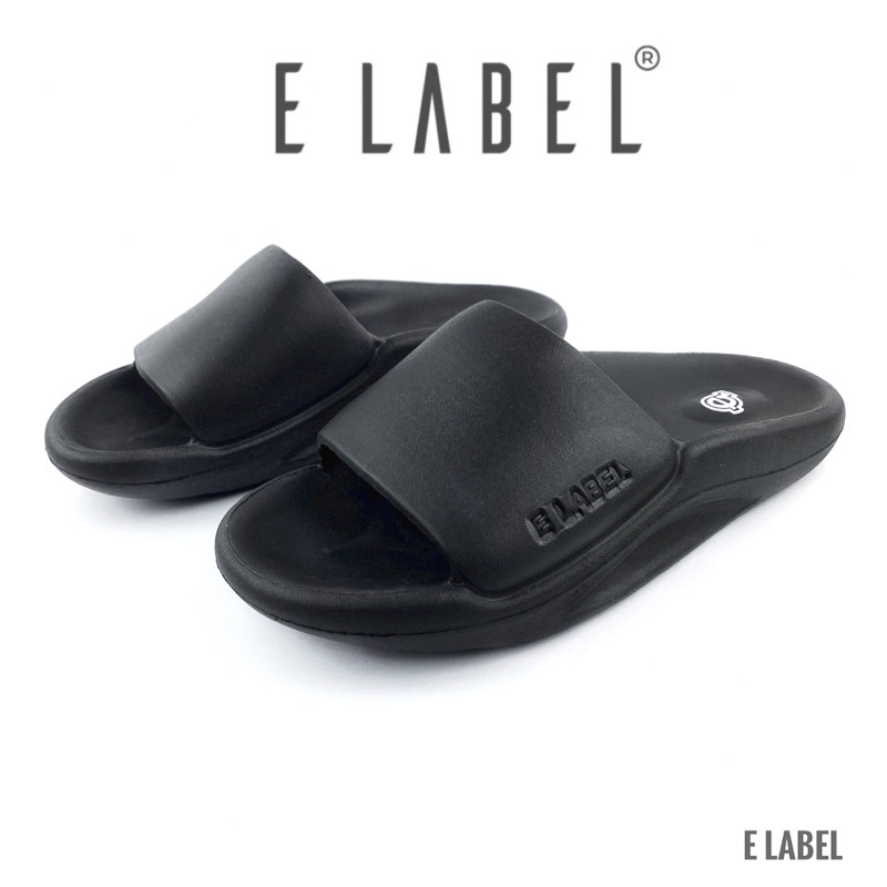 Jual E LABEL - Sandal Edgy Black Sandal Slip On Pria Sandal Slide Pria ...