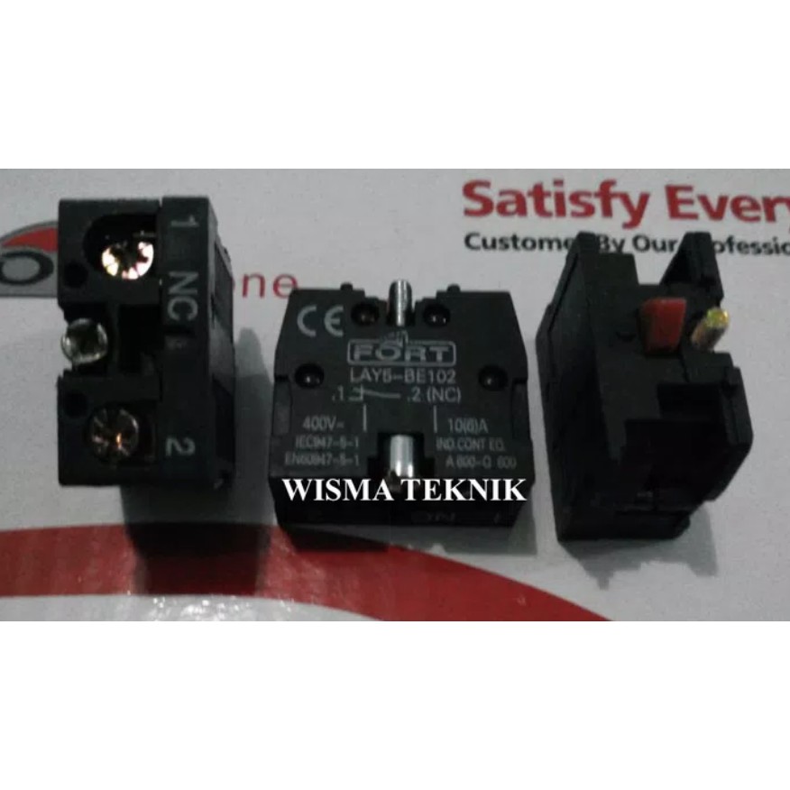 Jual KONTAK BLOK/ CONTACT BLOCK NC FORT LAY5-BE102 | Shopee Indonesia