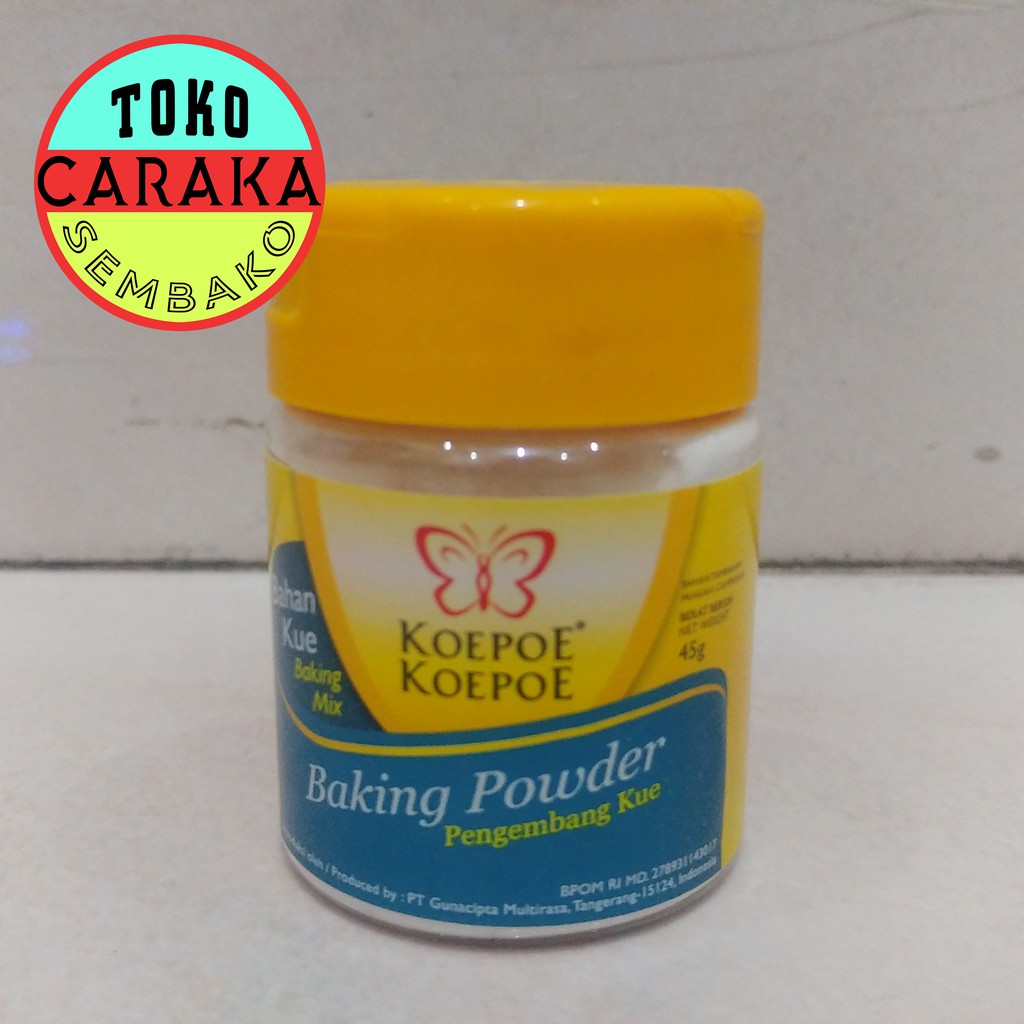 Jual Baking Powder Koepoe Koepoe 45g - Beking Kupu Kupu - Pengembang ...